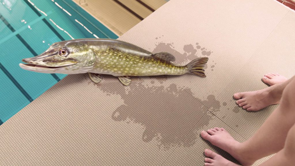 Hecht-Geil! Mutprobe lustiger TV Werbespot sprechender Fisch
